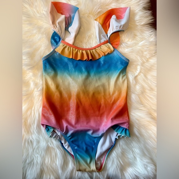 Janie and Jack | Swim | Janie And Jack Rainbow Ombre Onepiece Swim Size ...